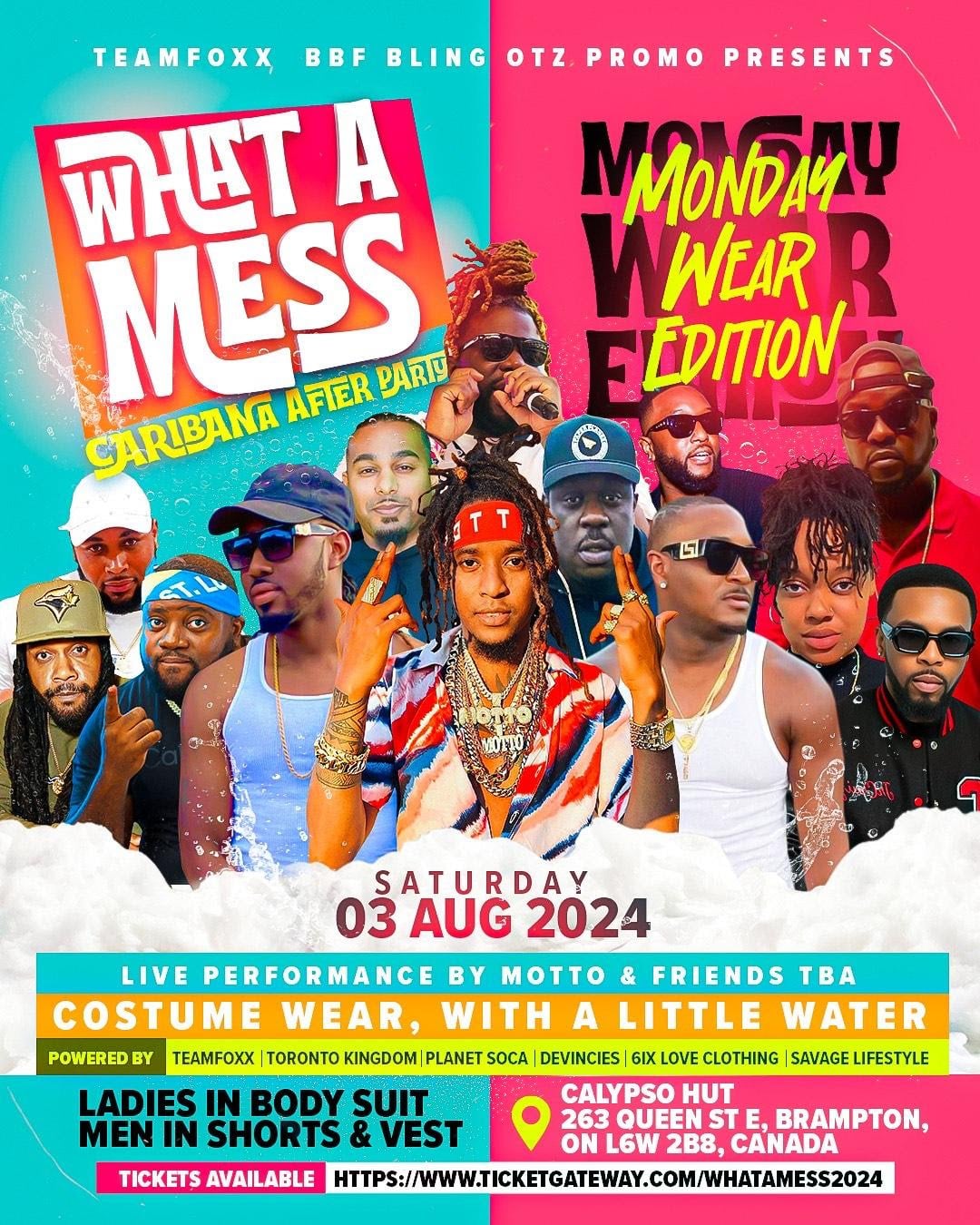 What A Mess Toronto Official Caribana After Party – Soca Jam